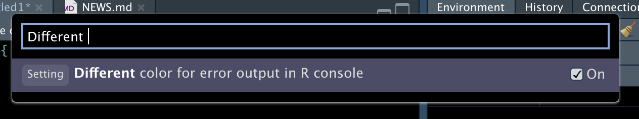 RStudio does not prompt for restart after changing a preference via command palette requiring ...