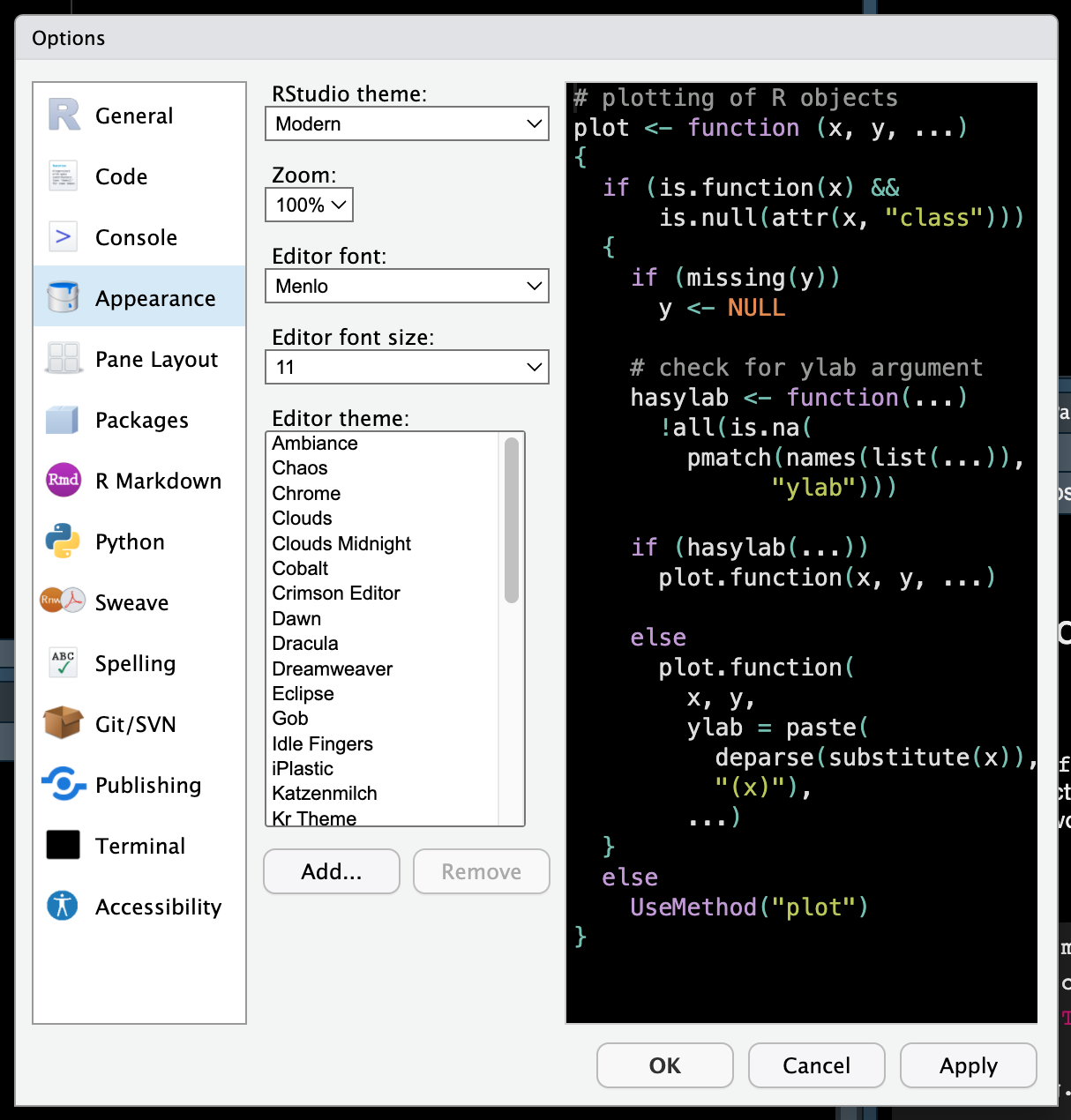 Ace editor preview doesn't get monospace font · Issue #10463 · rstudio ...