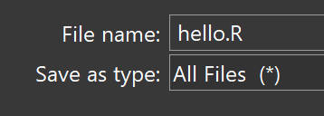 Save File dialogs don't include file type description · Issue #11975 · rstudio/rstudio · GitHub