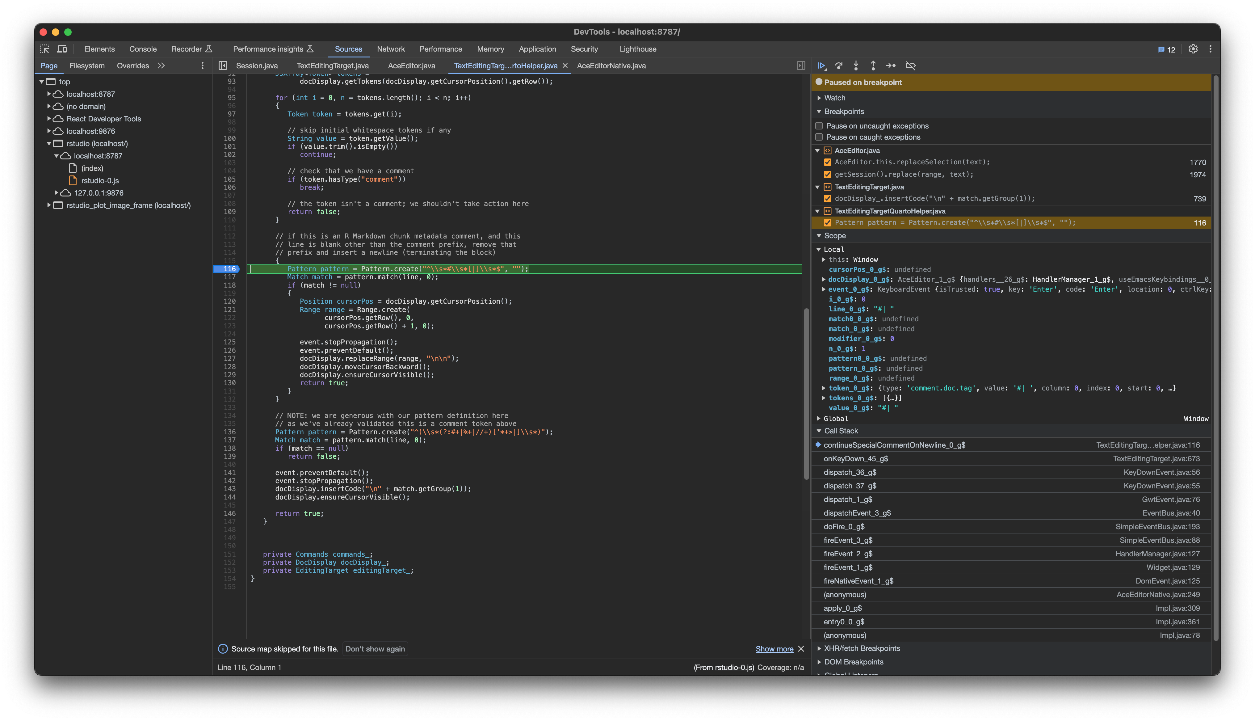 Debugger no longer works properly for Java/GWT -- cannot see variables ...
