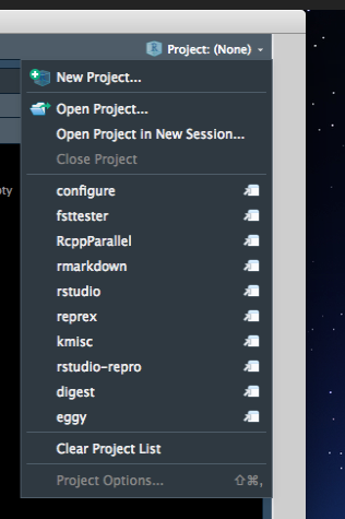 pressing the Project button skews RStudio UI · Issue #1961 · rstudio ...