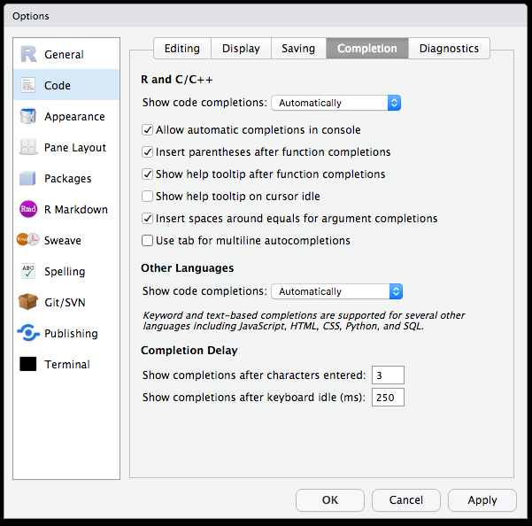 Auto-complete function arguments on new line · Issue #3216 · rstudio/rstudio · GitHub