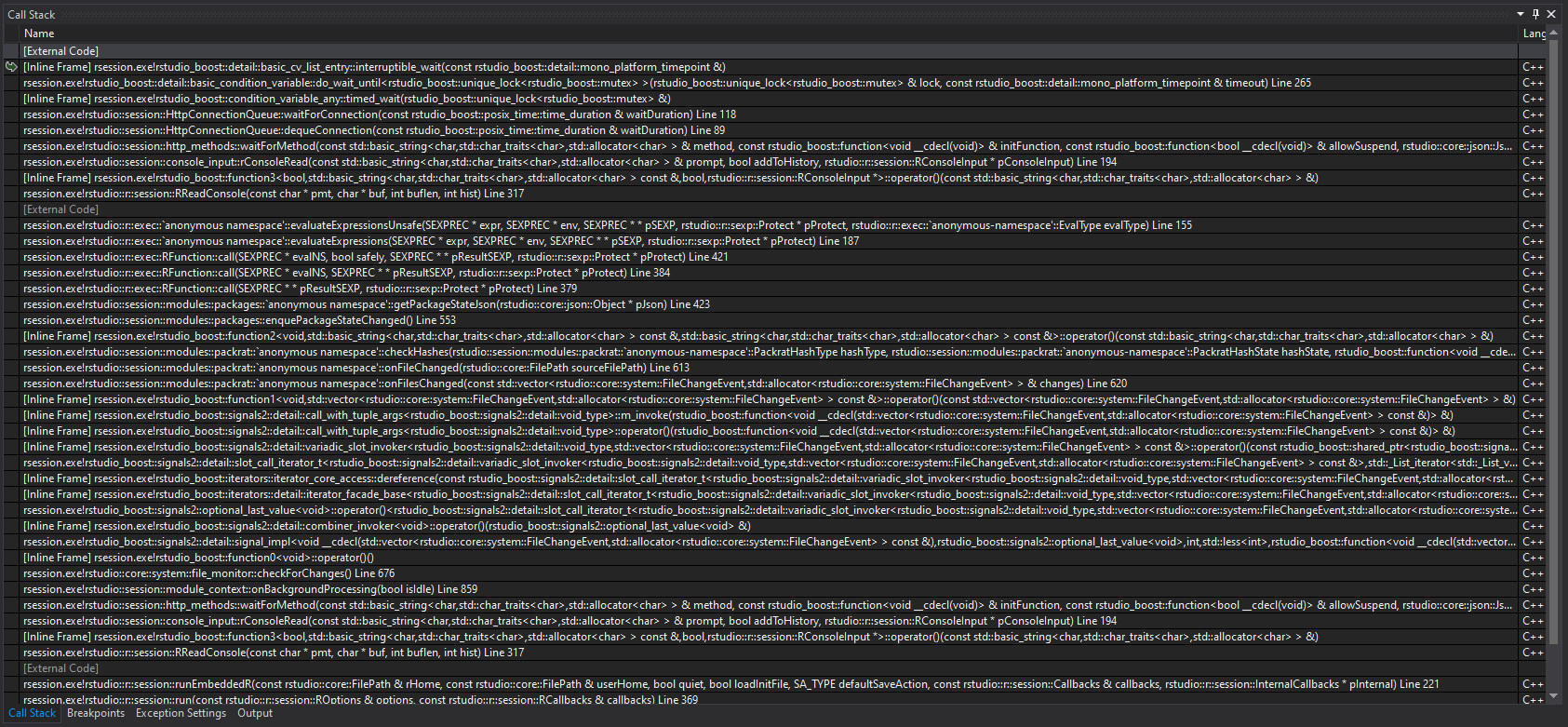 RStudio hanging while installing "BH" package on Windows 7 using RStudio and packrat · Issue ...