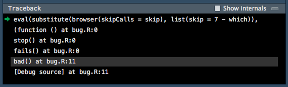 Debugger stack shows incorrect line numbers after recover() · Issue ...