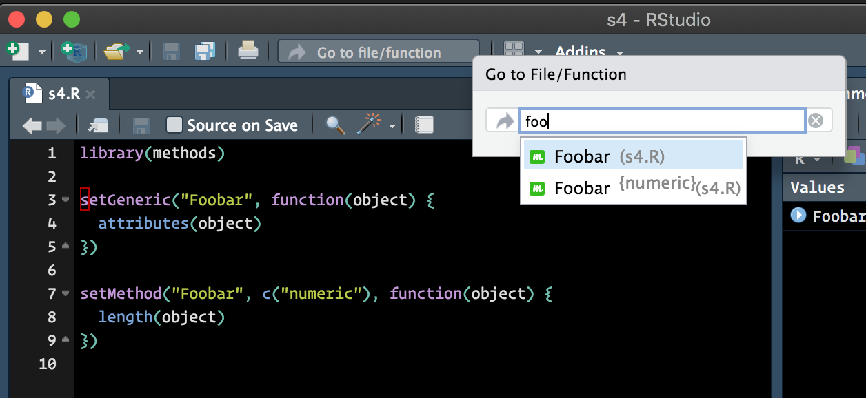 display of S4 methods in fuzzy finder is misaligned · Issue #7609 · rstudio/rstudio · GitHub