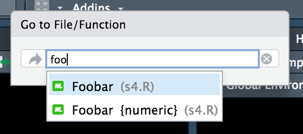 display of S4 methods in fuzzy finder is misaligned · Issue #7609 · rstudio/rstudio · GitHub