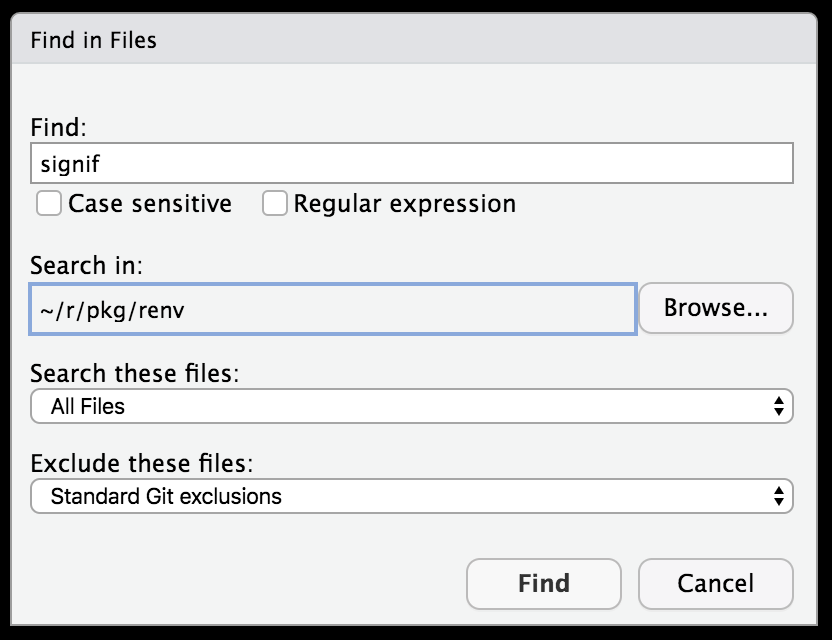 Daily builds: "Find in Files" broken? · Issue #7667 · rstudio/rstudio ...