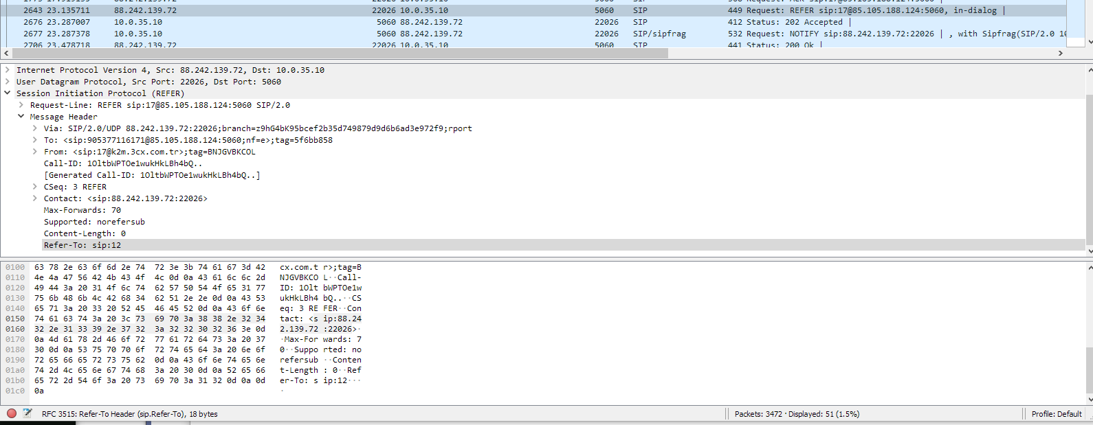 Blindtransfer not working (Failed to transfer) · Issue #288 · sipsorcery-org/sipsorcery · GitHub