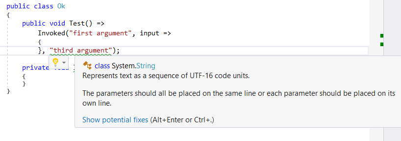 Possible inconsistency of SA1117 · Issue #3183 · DotNetAnalyzers/StyleCopAnalyzers · GitHub