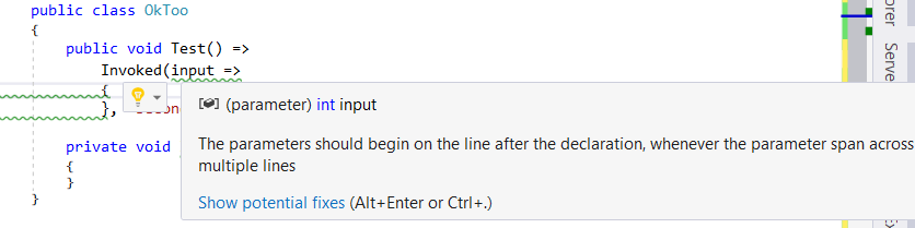 Possible inconsistency of SA1117 · Issue #3183 · DotNetAnalyzers ...