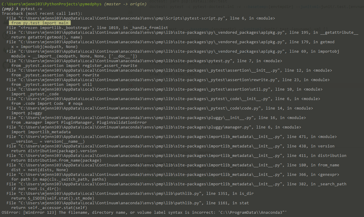 Get the Windows Pipeline working again · Issue #452 · pymedphys/pymedphys · GitHub