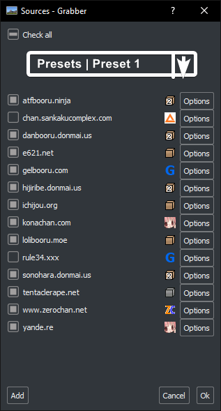 Suggestion - Presets · Issue #1103 · Bionus/imgbrd-grabber · GitHub