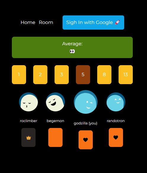 GitHub - roclimber1/scrum_poker: Scrum Poker application with Next.JS 13, TailwindCSS, Redux ...