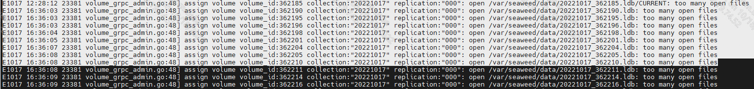 volume server create too many files · seaweedfs seaweedfs · Discussion ...