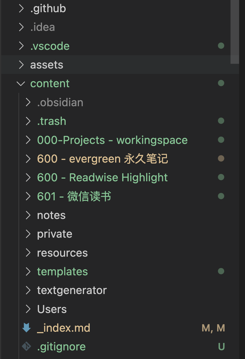 Links in _index.md can only link content in the /content directory, not to content in ...