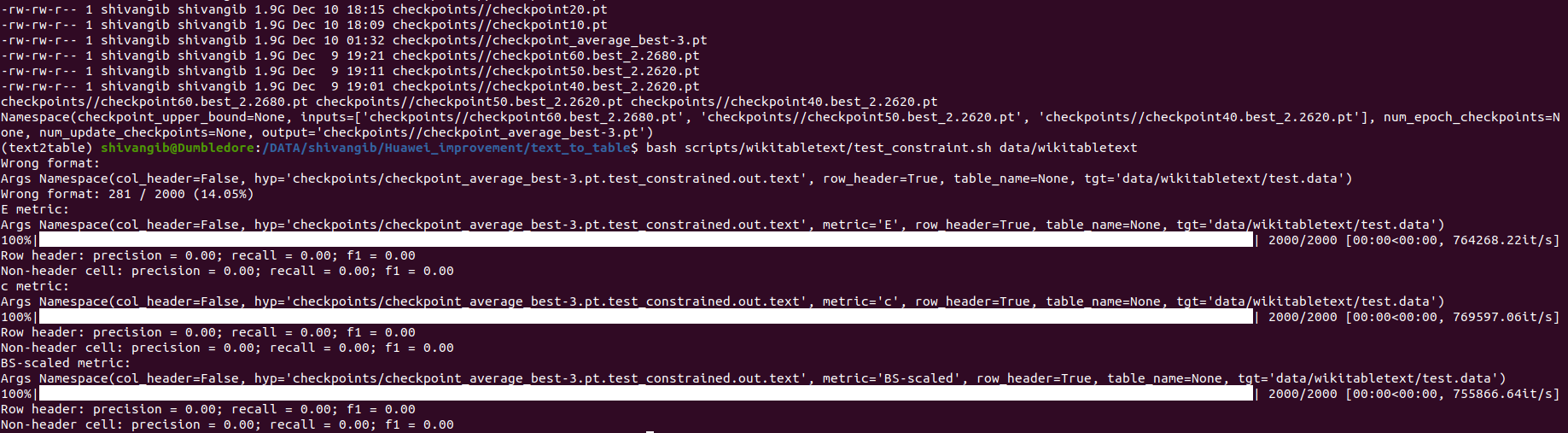 Error while training · Issue #6 · shirley-wu/text_to_table · GitHub