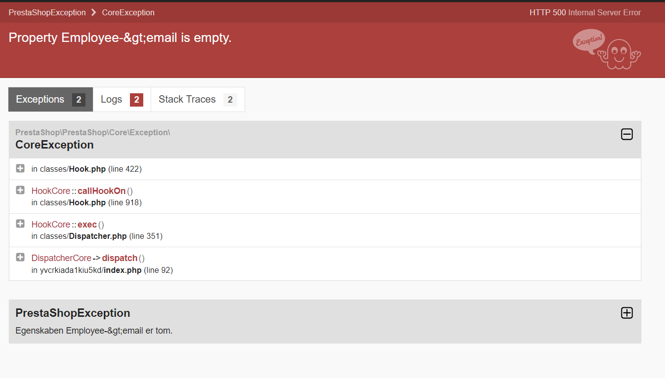 Error 500 when upgrading to (8.0.4 · Issue #32603 · PrestaShop/PrestaShop · GitHub