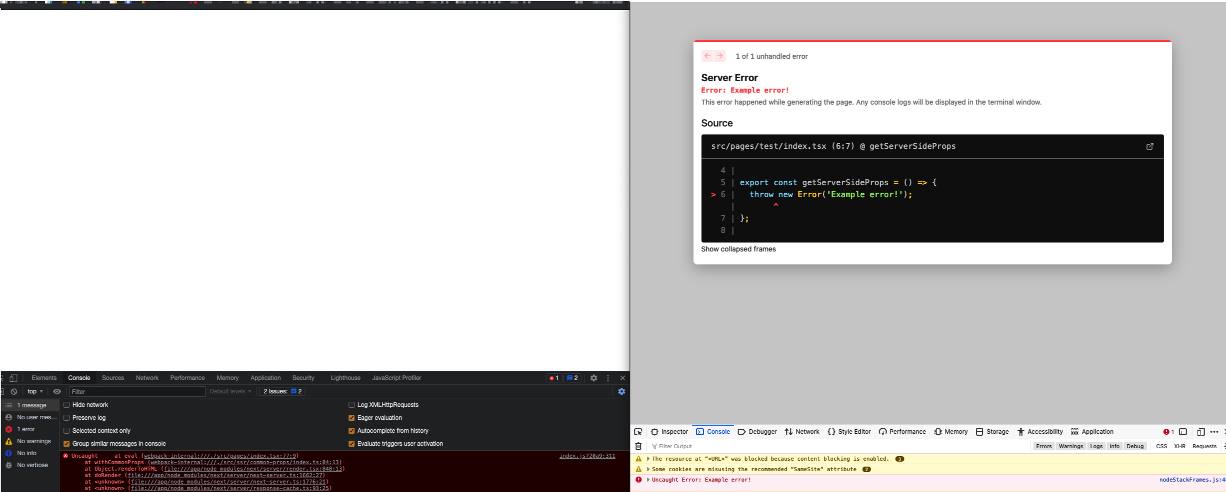 Dev overlay doesn't work in Chrome. Works in other browsers · vercel next.js · Discussion #28002 ...