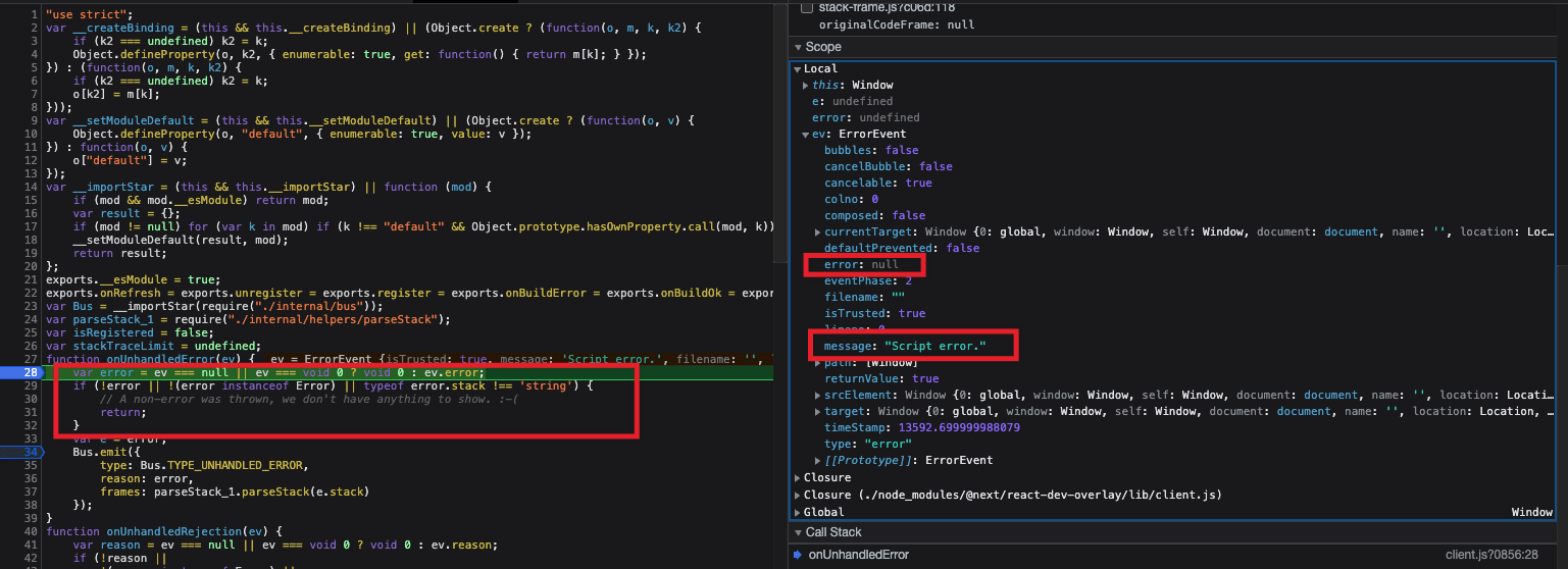 Dev error overlay not working properly in Chrome when using custom `assetPrefix` · Issue #29290 ...