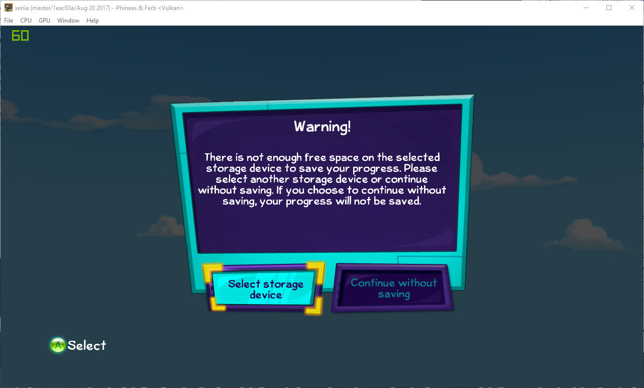 Save System 'Not enough space' (solved) · Issue #784 · xenia-project/xenia · GitHub