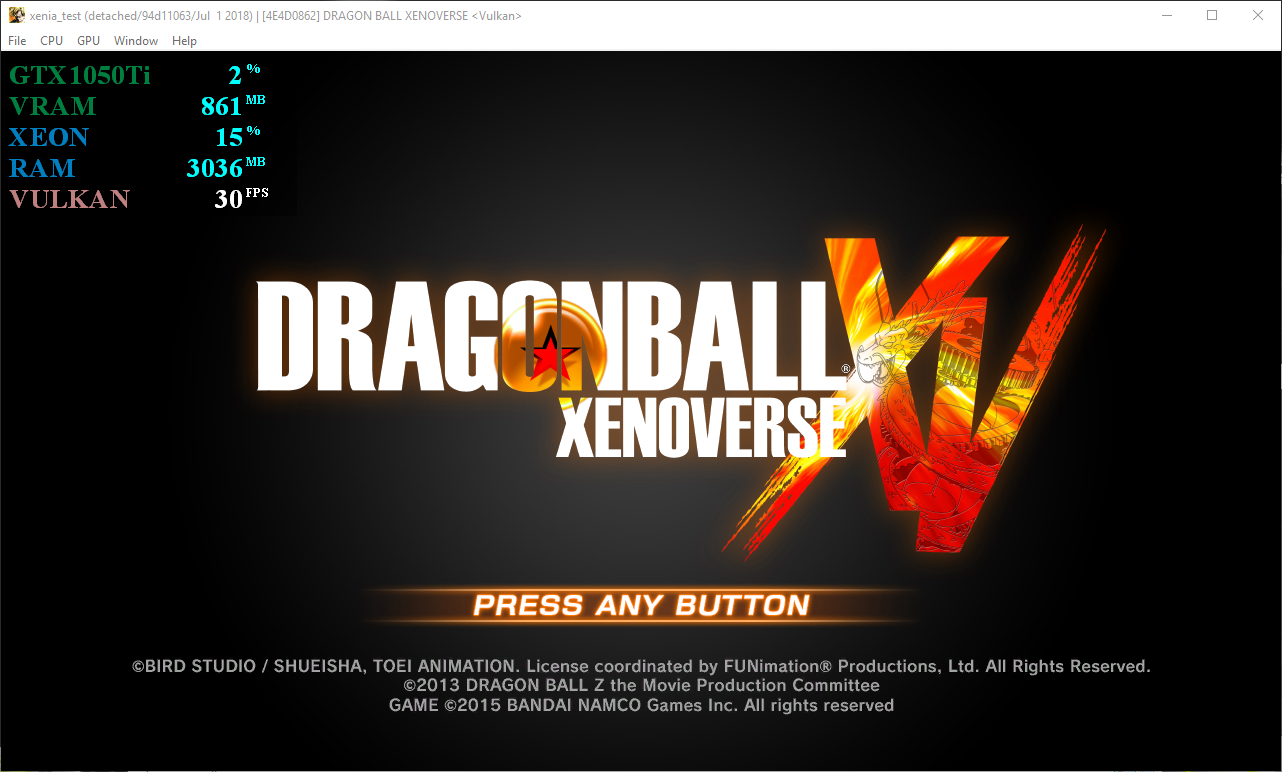 4E4D0862 - Dragon Ball Xenoverse · Issue #948 · xenia-project/game-compatibility · GitHub