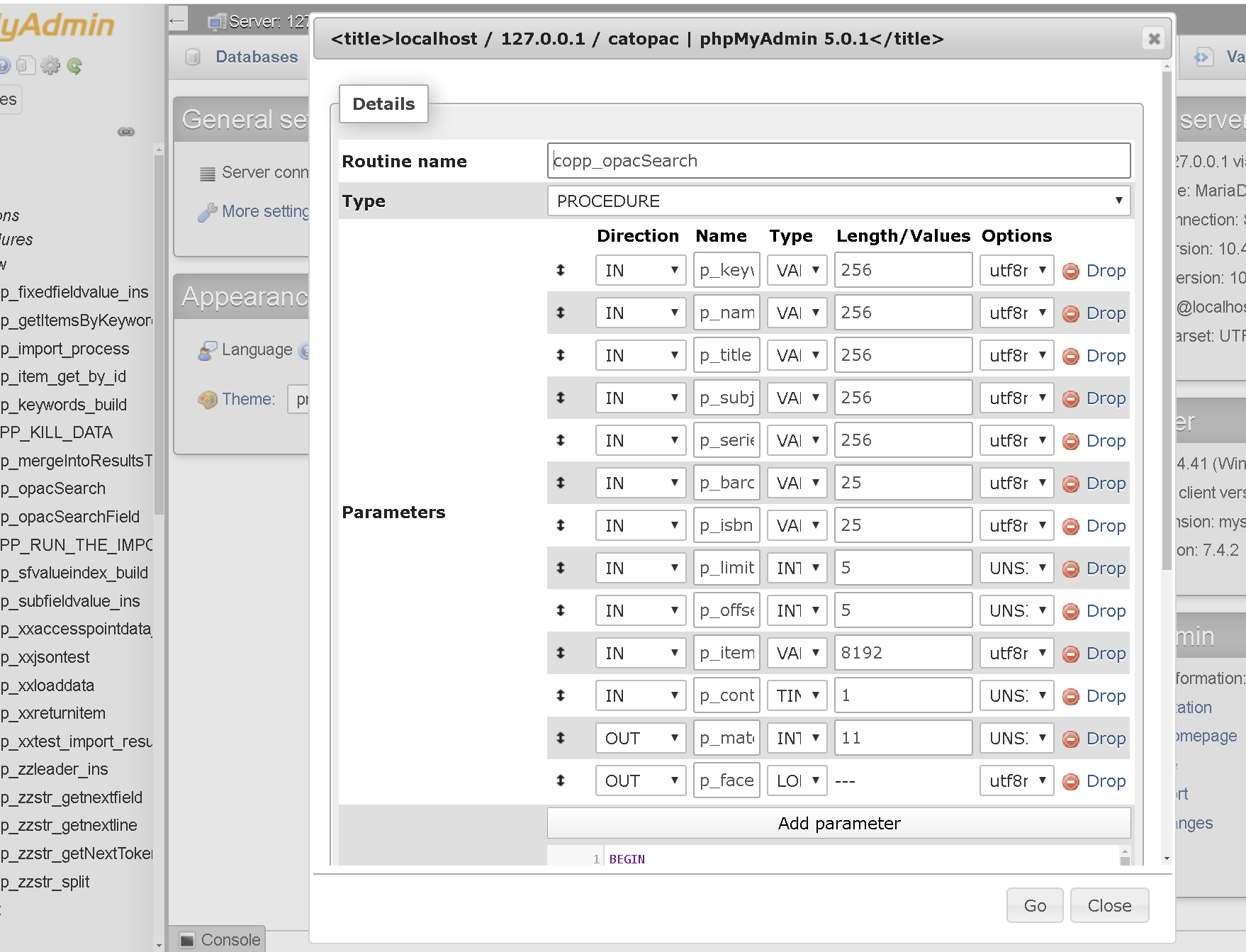 Coding space in modal too small when extended right · Issue #15938 · phpmyadmin/phpmyadmin · GitHub