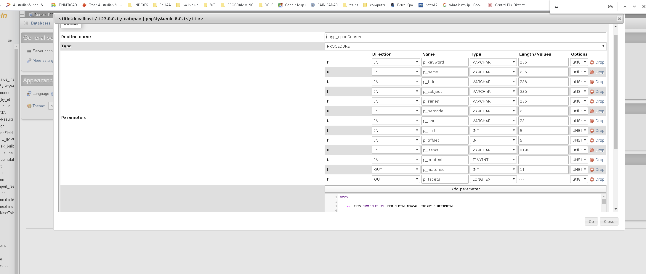 Coding space in modal too small when extended right · Issue #15938 · phpmyadmin/phpmyadmin · GitHub