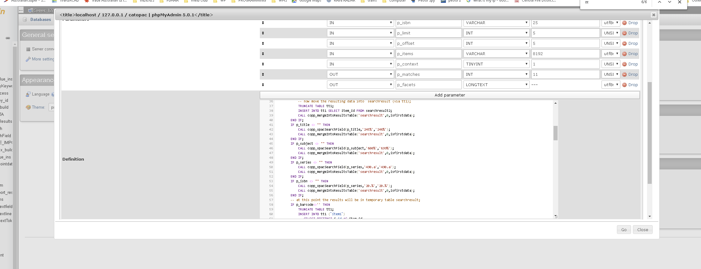 Coding space in modal too small when extended right · Issue #15938 · phpmyadmin/phpmyadmin · GitHub