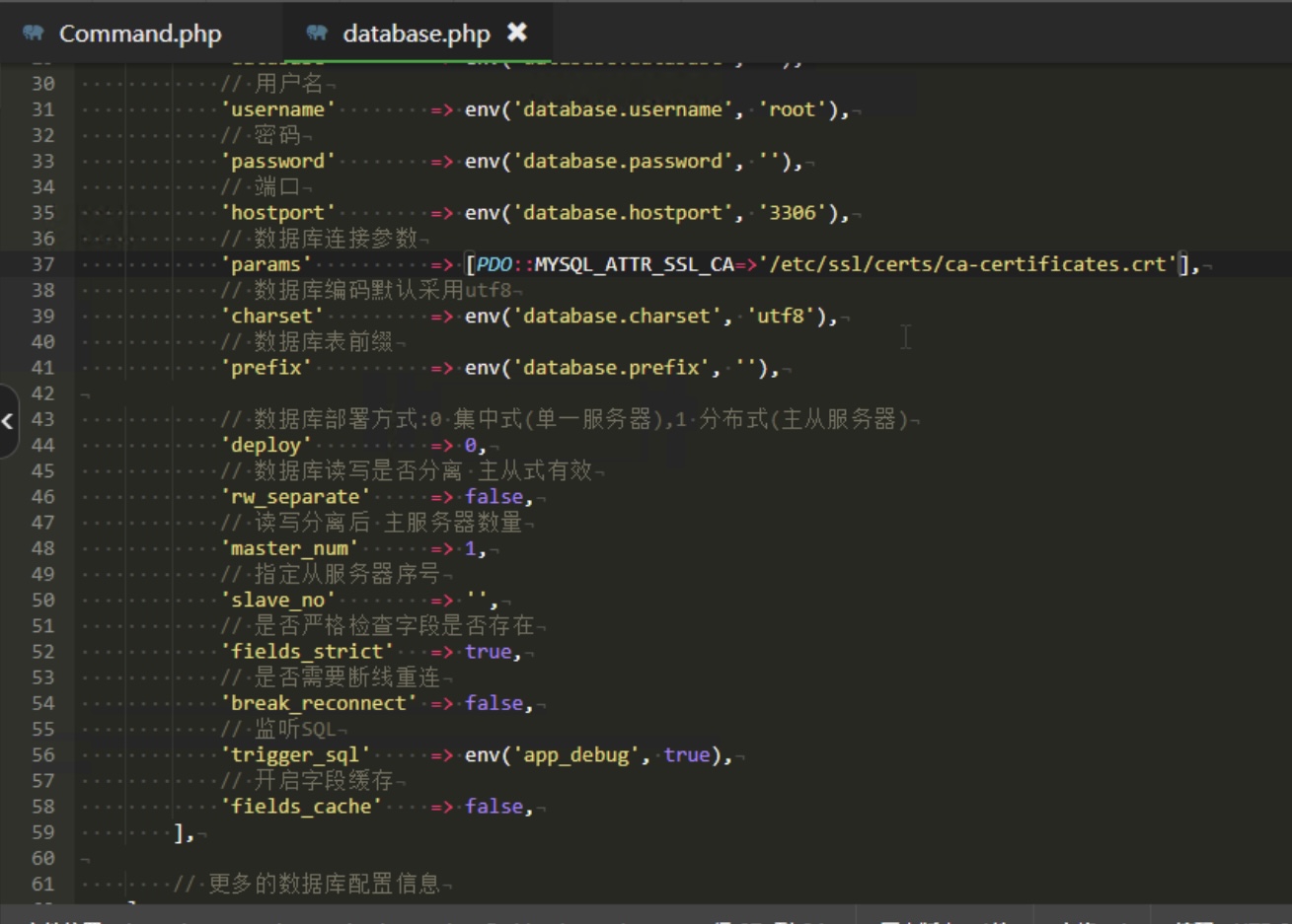 SQLSTATE[HY000] [1105] unknown error: Code: UNAVAILABLE server does not allow insecure ...