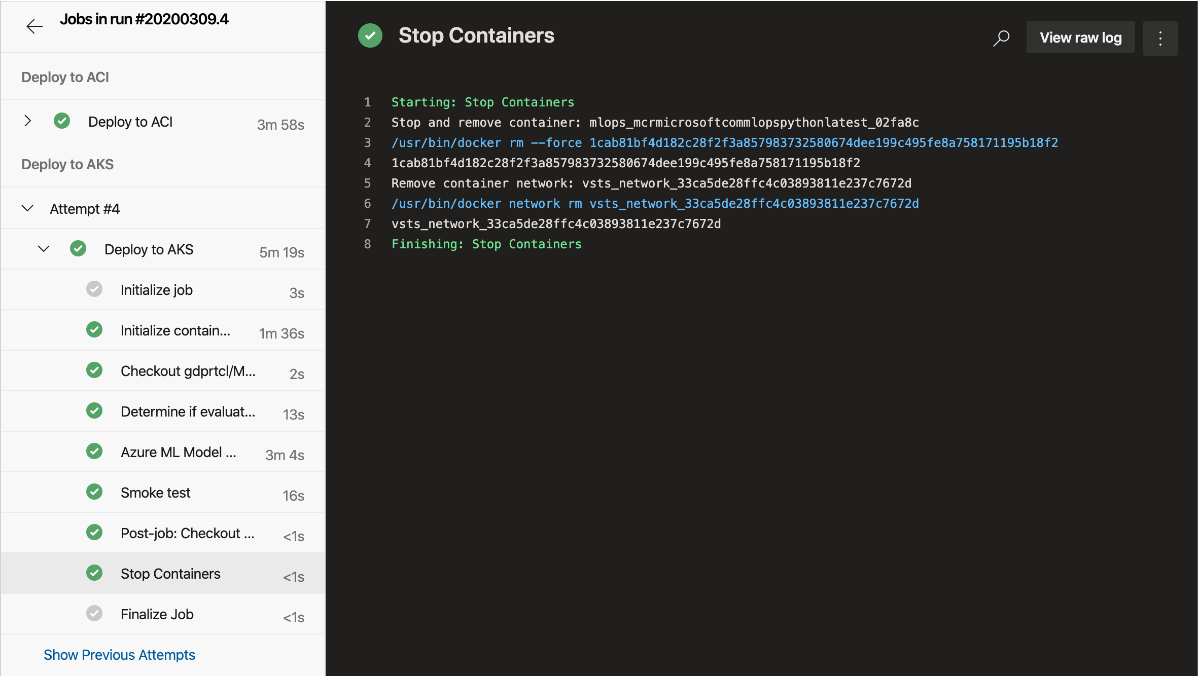 Containers In Aks Getting Stopped After Smoke Test · Issue 226 · Microsoft Mlopspython · Github