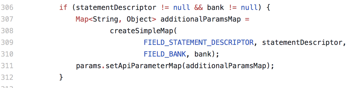[iDeal] Leaving out optional `statement_descriptor` also hides `bank` as unwanted side effect ...