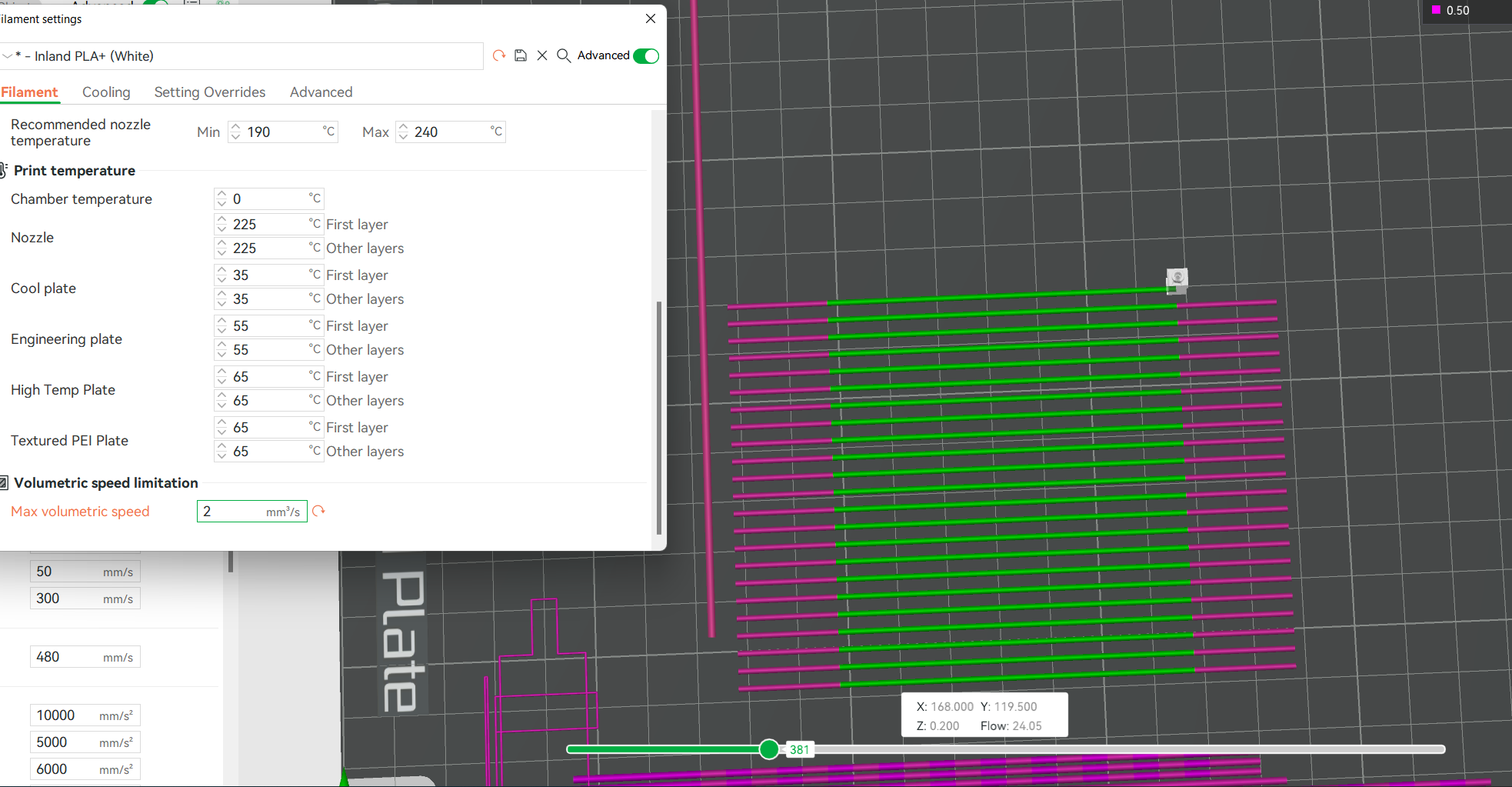 PA (lines) Calibration function does not respect max volumetric flow rate · Issue #94 ...