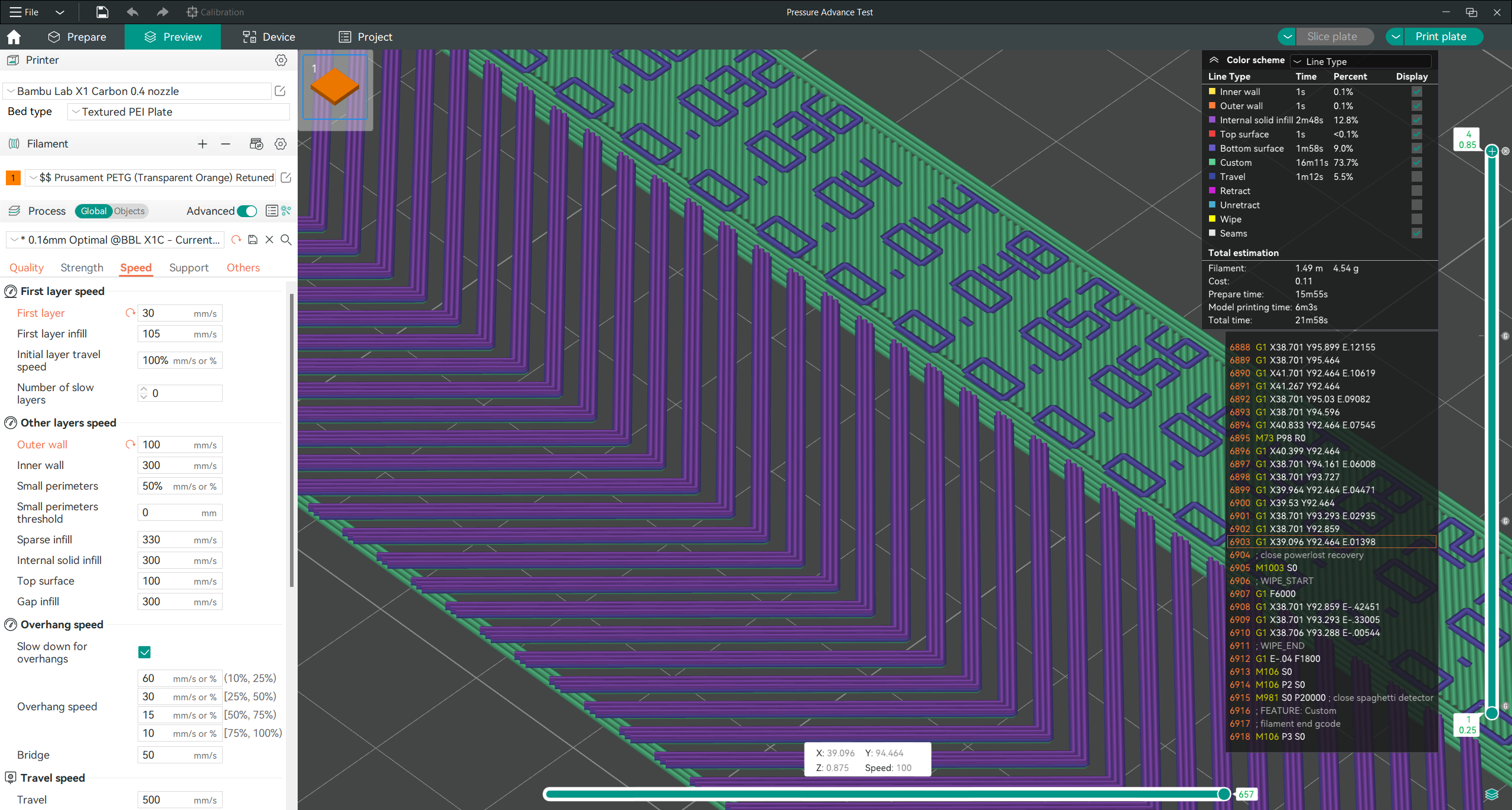 Chevron PA Pattern fails to hit max flow , outer wall speeds changed AND not used properly ...