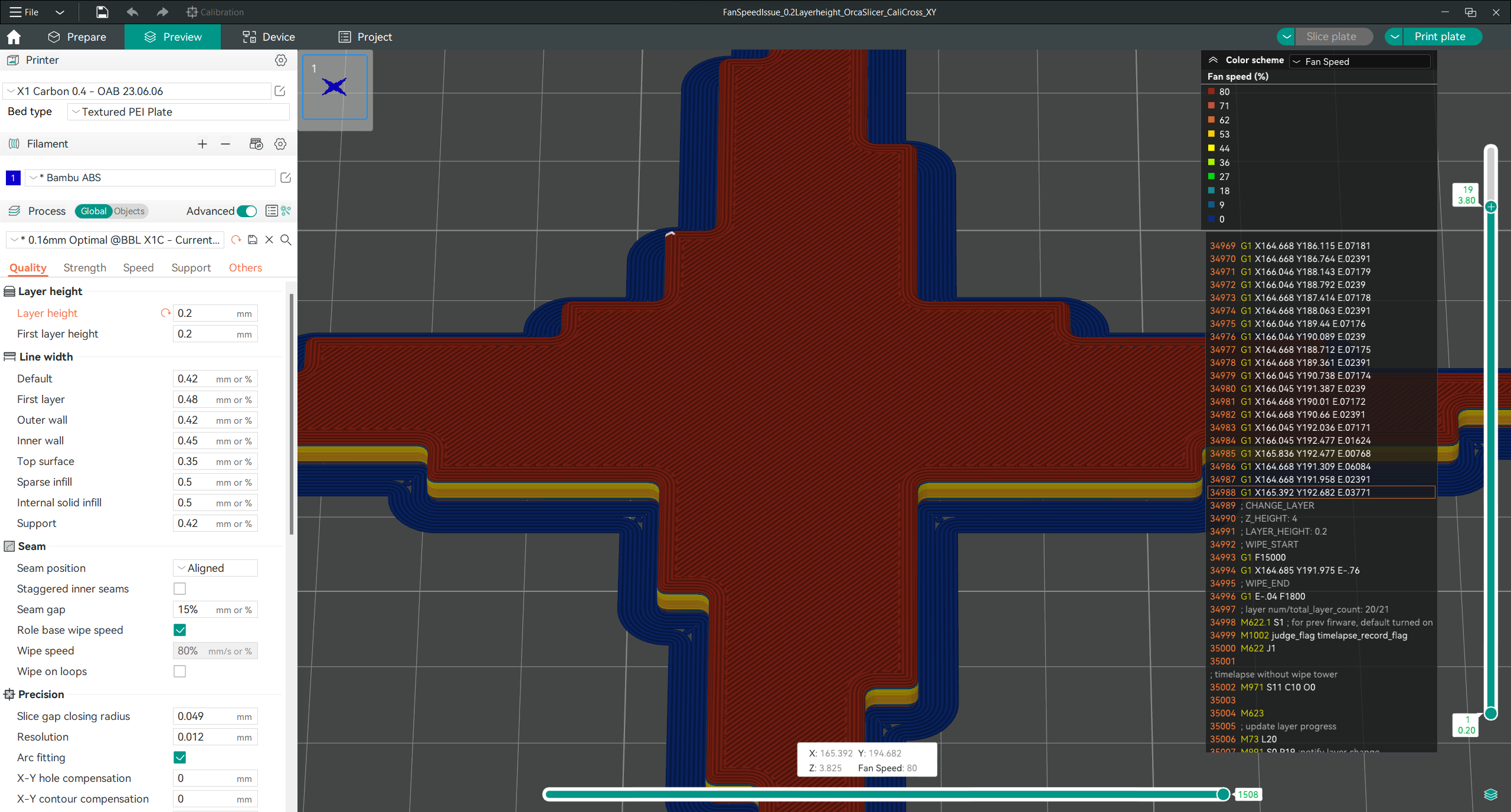 [Bug] Fan speeds incorrect based on layer time and cooling settings · Issue #1767 · SoftFever ...