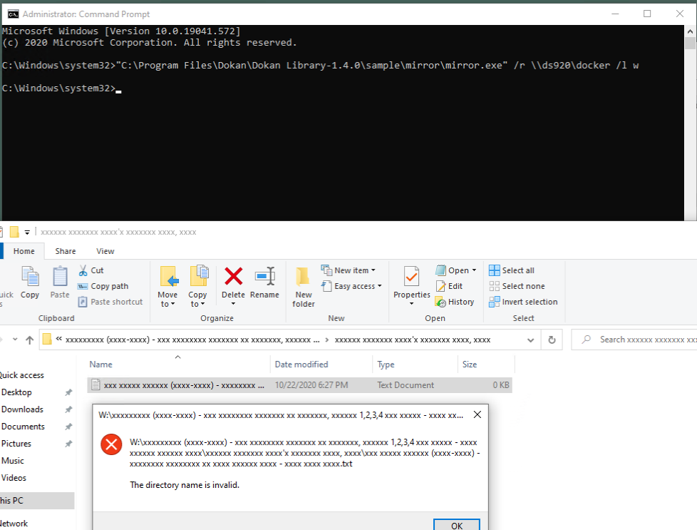 Mirror.exe wont stay running (again) · Issue #937 · dokan-dev/dokany · GitHub