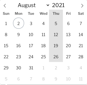 Weekday range selection · Issue #2503 · flatpickr/flatpickr · GitHub