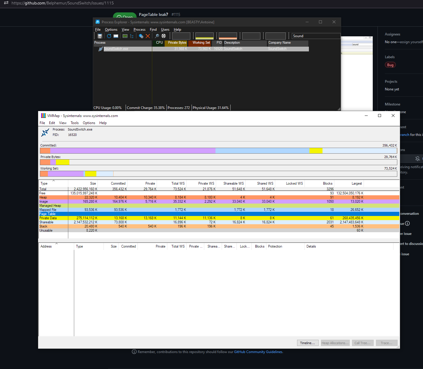 PageTable leak？ · Issue #1115 · Belphemur/SoundSwitch · GitHub