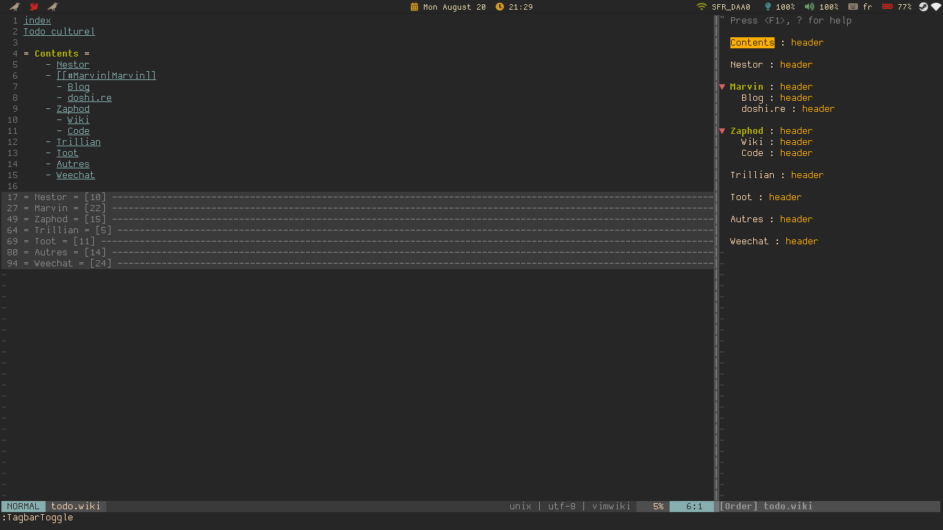 Highlighting and folds are acting super weird (+ tagbar involved somehow) · Issue #549 · vimwiki ...