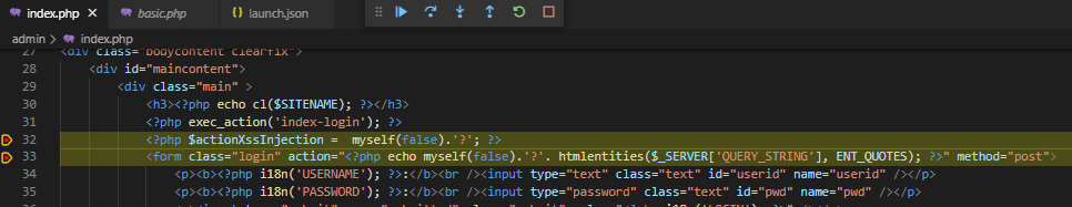 Reflected Cross-Site Scripting (XSS) vulnerability in GetSimple CMS v3.3.16 in 'admin/index.php ...
