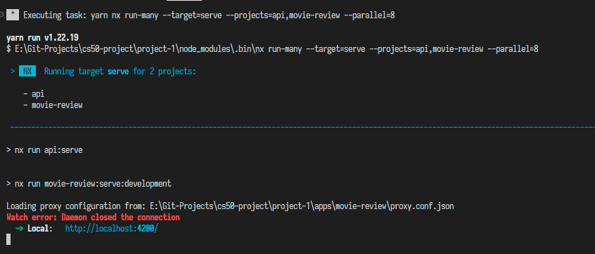 @nrwl/node & React on Vite: Proxy to listen express api is not being recognized. · Issue #15078 ...