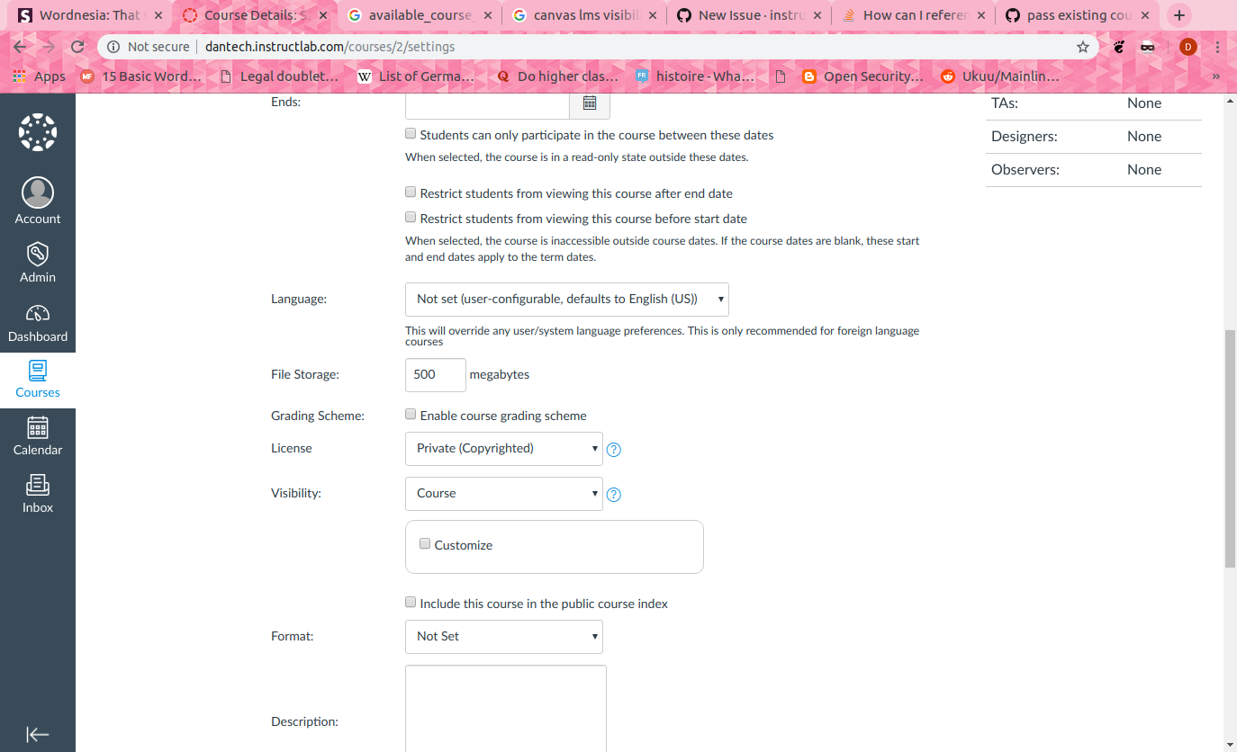896c367 breaks course settings · Issue #1431 · instructure/canvas-lms · GitHub
