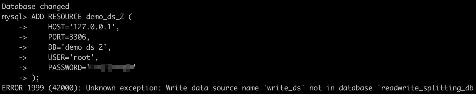 Can't add resouce in read write splitting rule by DistSQL · Issue #20452 · apache/shardingsphere ...
