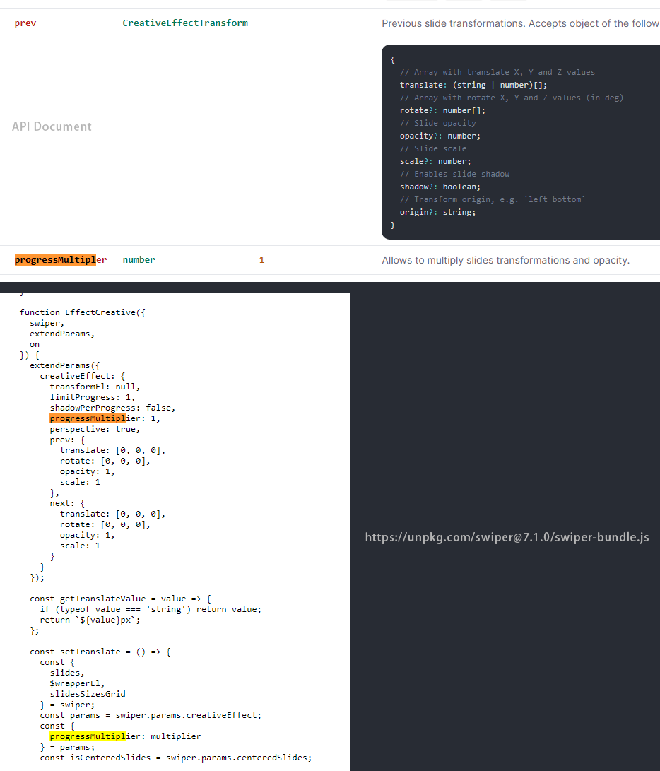 Creative Effect API has error text · Issue #191 · nolimits4web/swiper-website · GitHub