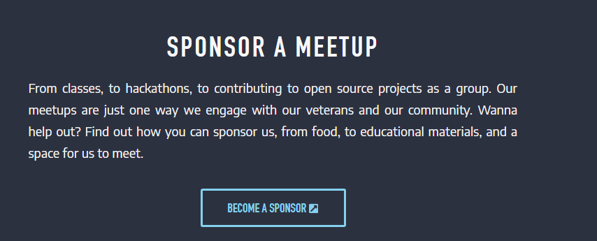 Sponsor A Meetup Button Opens Blank Page · Issue 579 · Operationcode Front End · Github