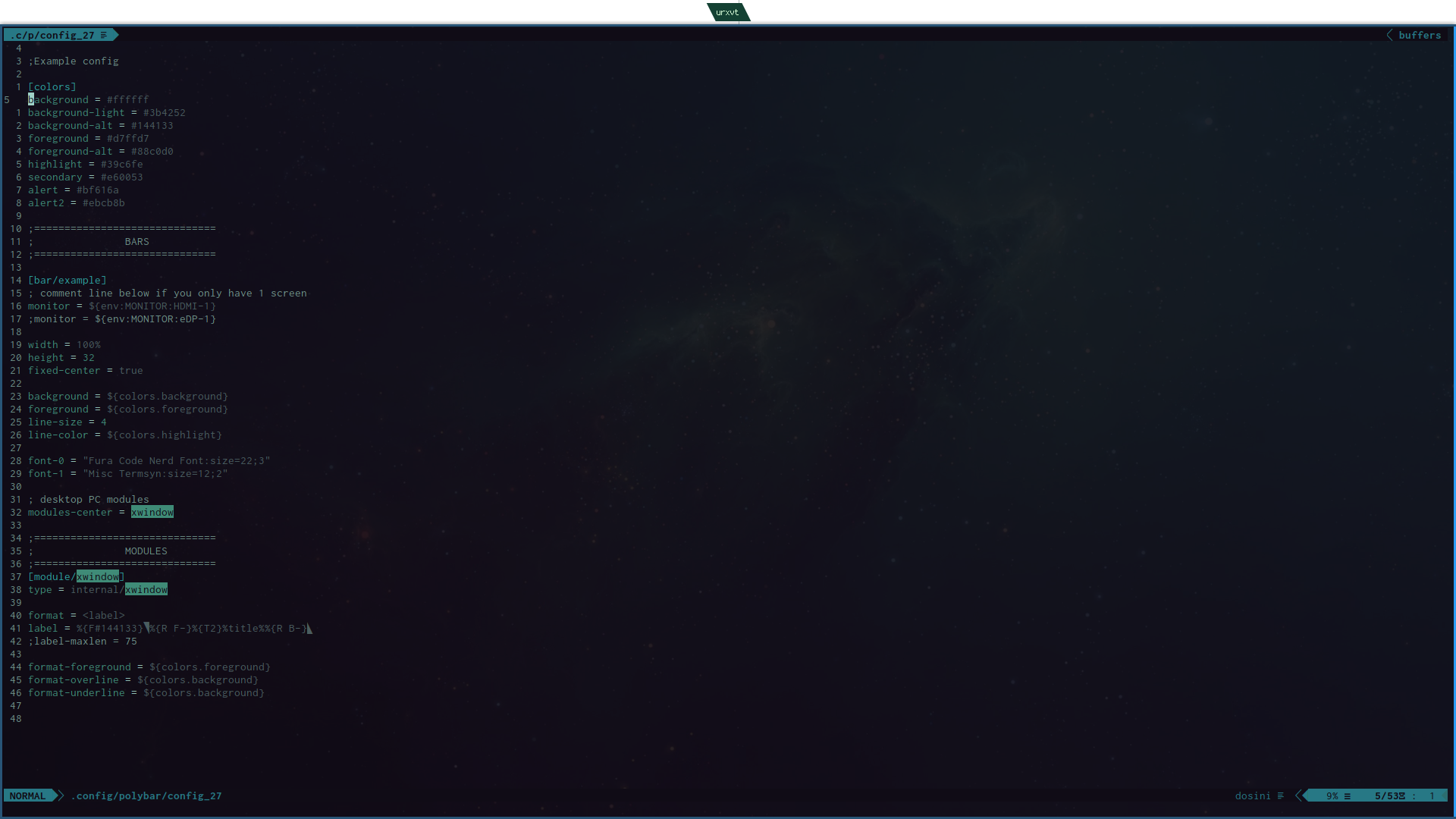 Problem with font and line rendering · Issue #1749 · polybar/polybar · GitHub