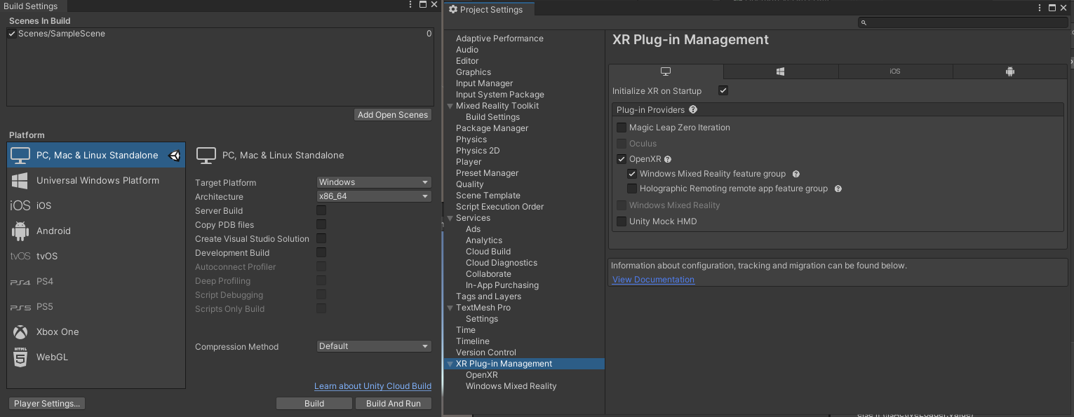 Failed to connect to Holographic Remoting Player using OpenXR with MRTK ...