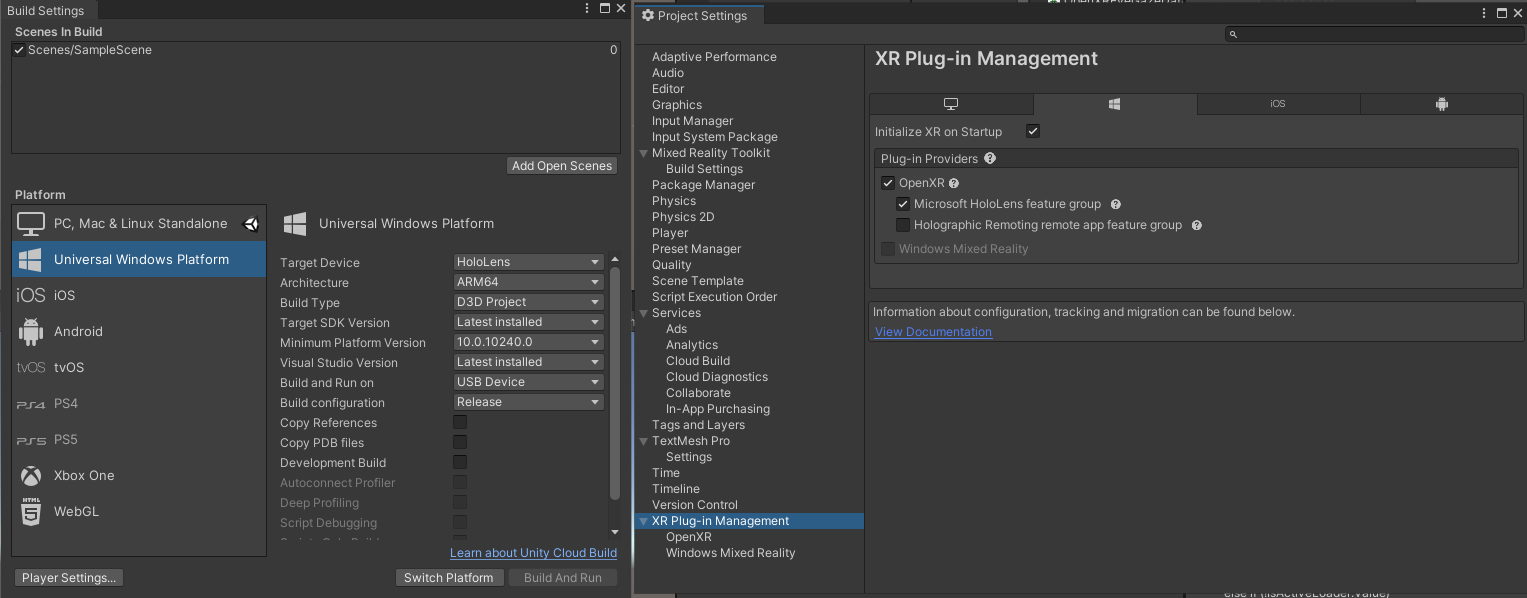 Failed to connect to Holographic Remoting Player using OpenXR with MRTK 2.7.2 · Issue #10204 ...