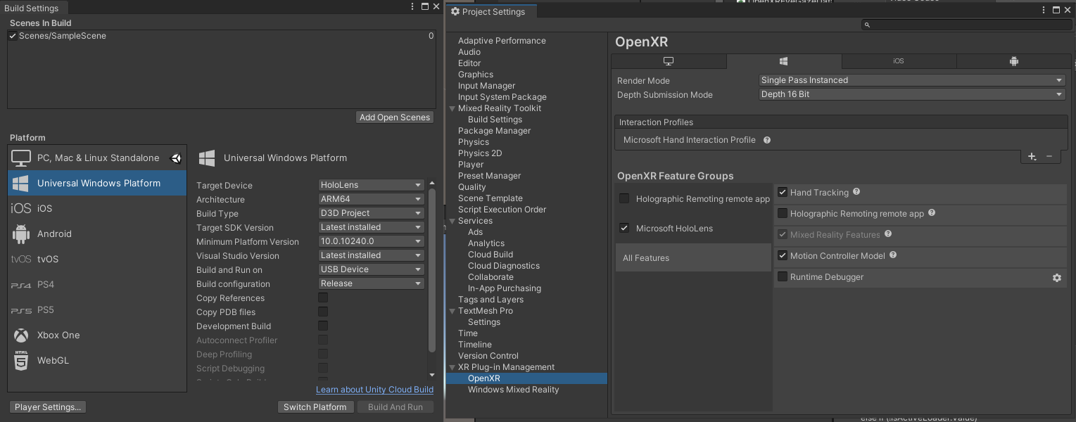 Failed to connect to Holographic Remoting Player using OpenXR with MRTK 2.7.2 · Issue #10204 ...