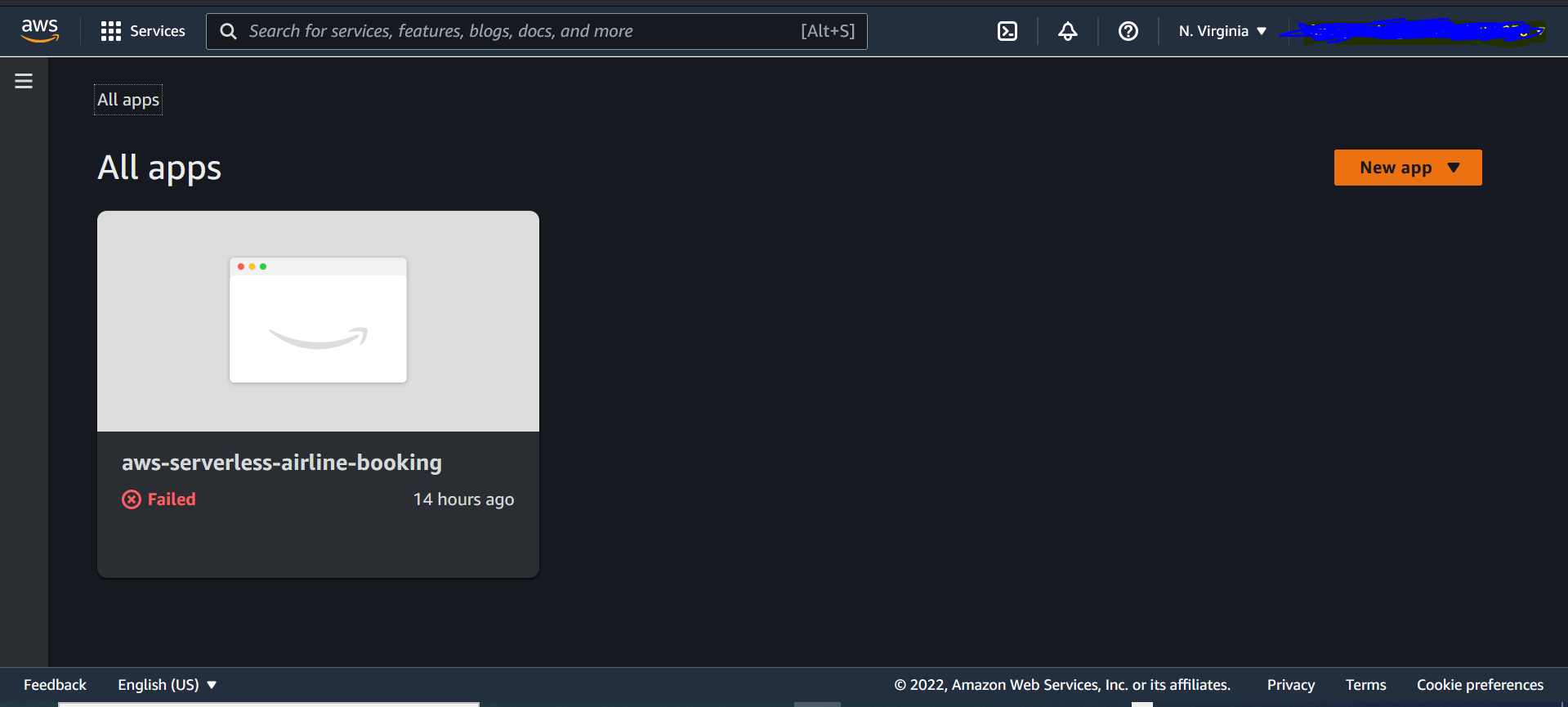 DEPLOYMENT FAILED · Issue #174 · aws-samples/aws-serverless-airline-booking · GitHub