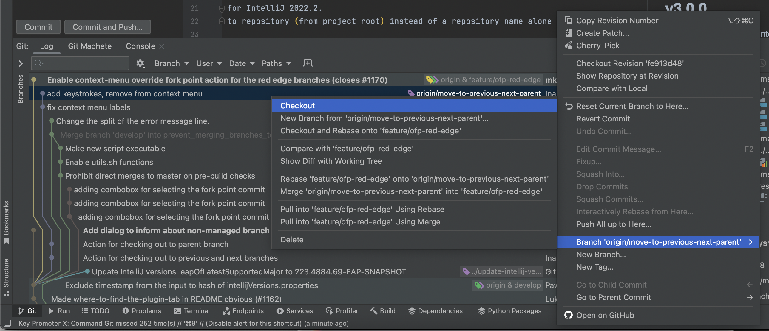 Add `Checkout and Slide In` action to git4idea action group(s) · Issue #1173 · VirtusLab/git ...